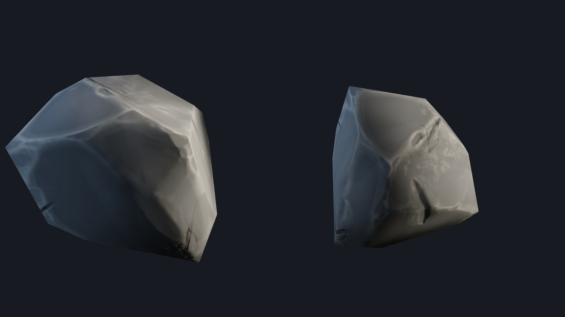 3D Set Of 10 Stylized Rocks - TurboSquid 1984752