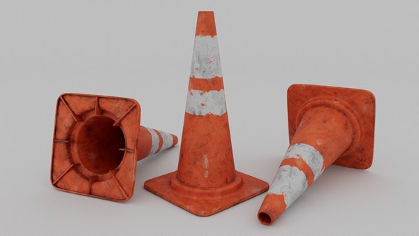 Dirty Traffic Cone 3D 모델 - TurboSquid 1972087