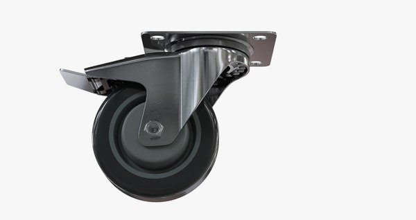 Caster wheel brake 3D model - TurboSquid 1476641