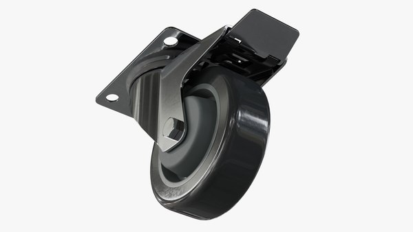 Caster wheel brake 3D model - TurboSquid 1476641