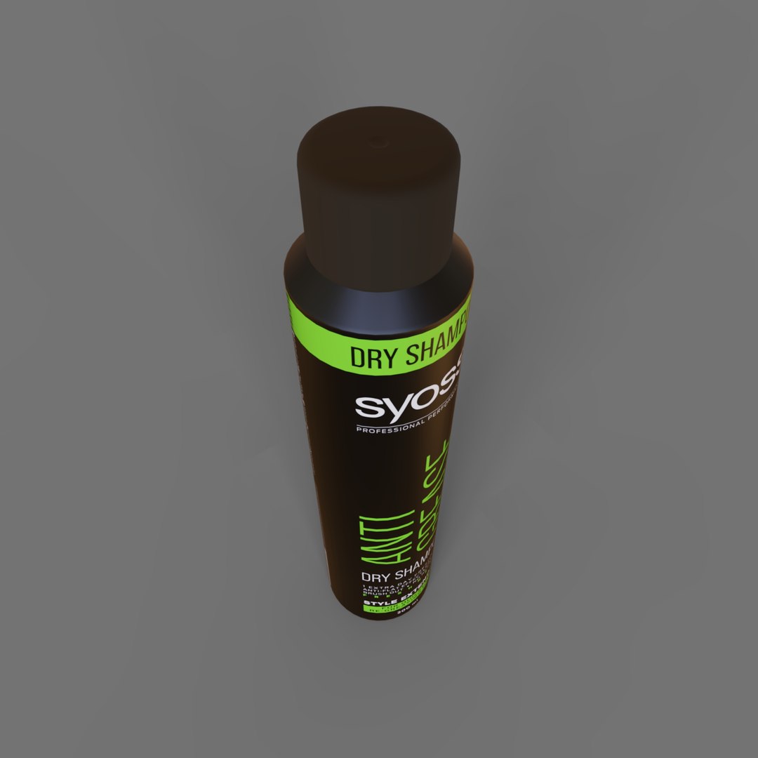 3D Dry Shampoo Schwarzkopf Syoss Anti-grease 200ml Model - TurboSquid ...