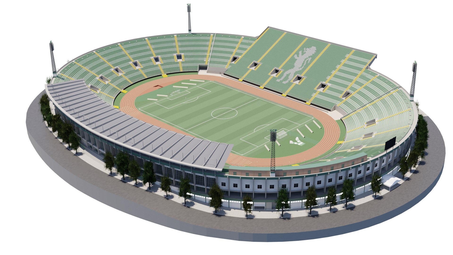 3D Model Estadio Jose Alvalade 1997 - TurboSquid 2219909