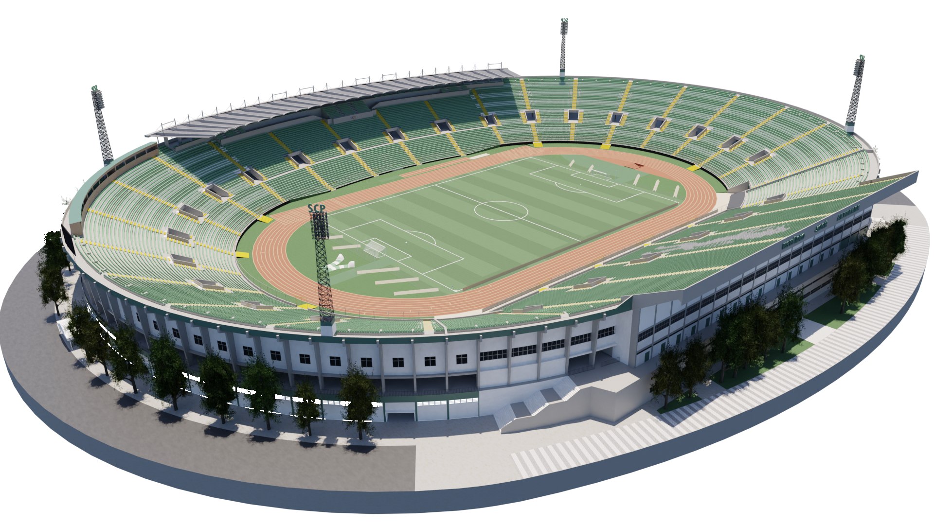 3D Model Estadio Jose Alvalade 1997 - TurboSquid 2219909