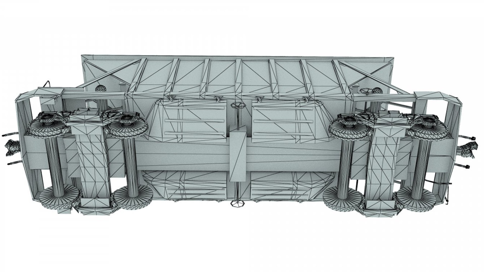 LOw-poly railway hopper car 3D - TurboSquid 2054107