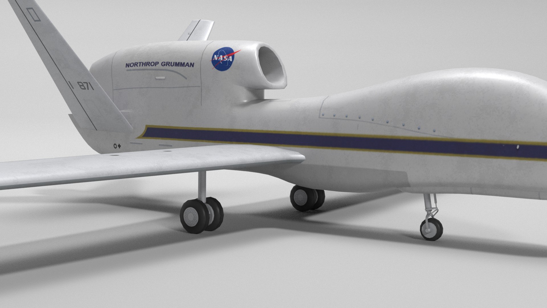 RQ-4 UAV Model - TurboSquid 1979489