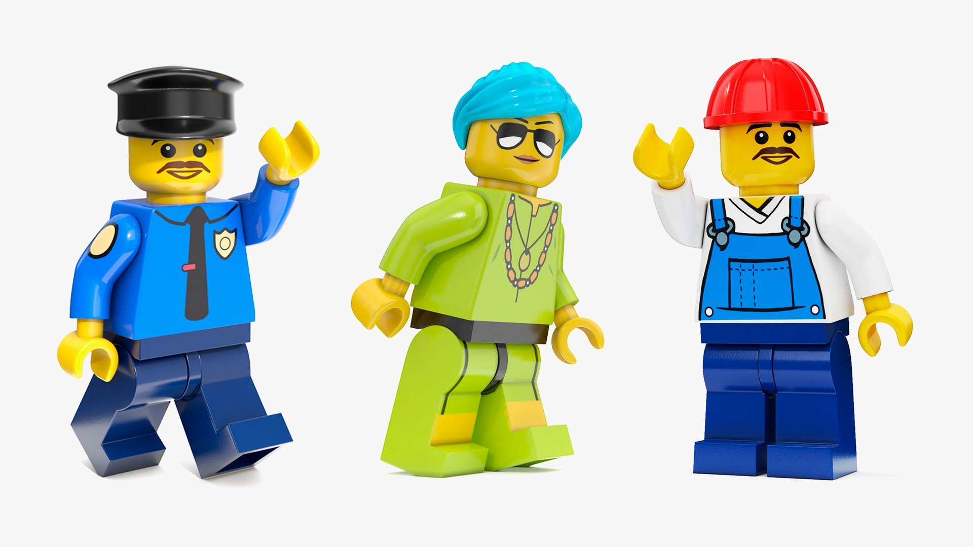 3D Rigged LEGO Minifigures Collection 2 For Maya Model - TurboSquid 2512645