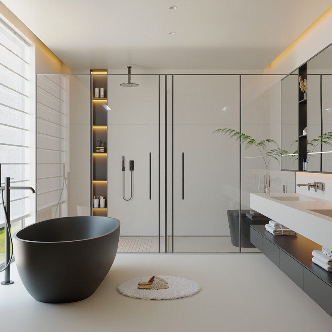 Modern Bathroom Model - TurboSquid 2398590