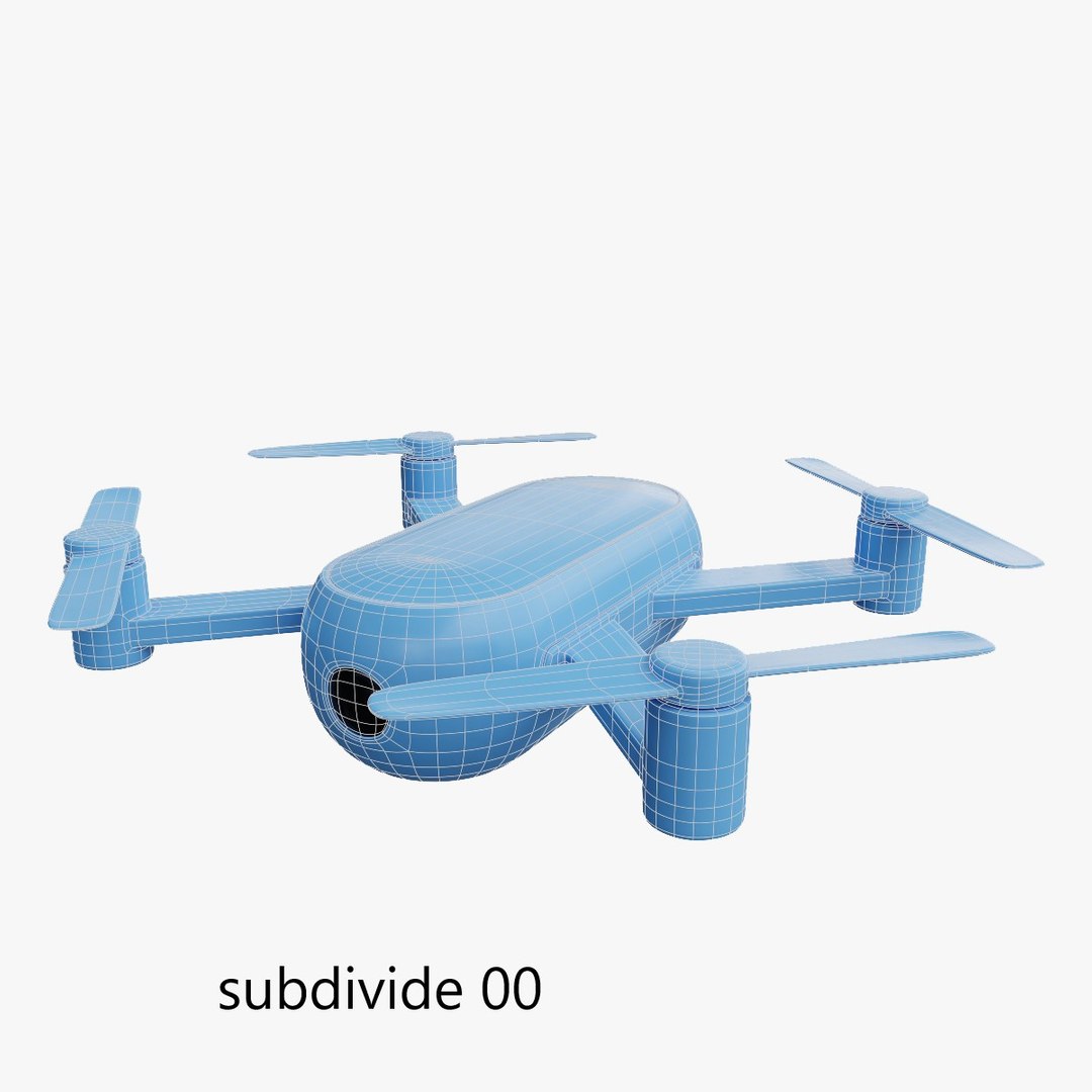 Drone blue model - TurboSquid 1437994