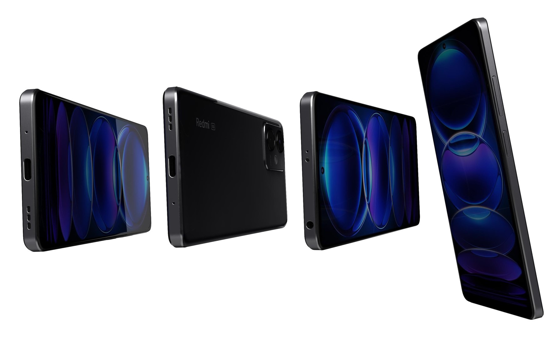 Xiaomi Redmi Note 12 Black model - TurboSquid 1990100