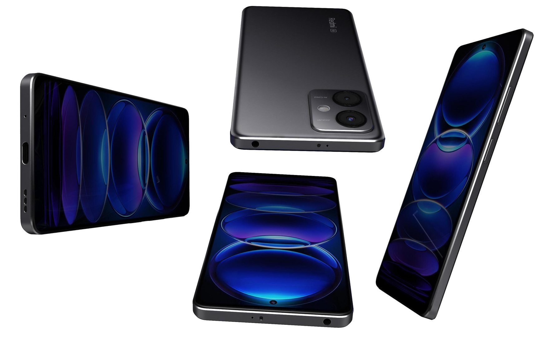 Xiaomi Redmi Note 12 Black model - TurboSquid 1990100