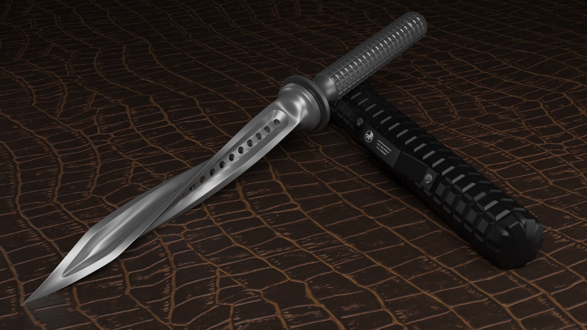 3D Model Microtech Jagdkommando Tri-edge Dagger - TurboSquid 1602642