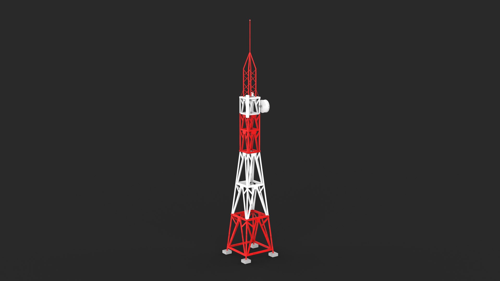 3D Telecommunication Tower 3D Model Model - TurboSquid 2372985