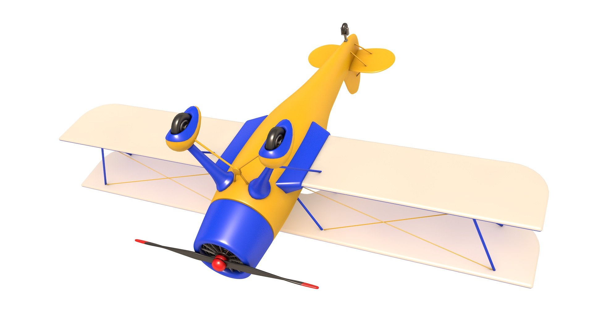 Biplane 3D Model - TurboSquid 2006116
