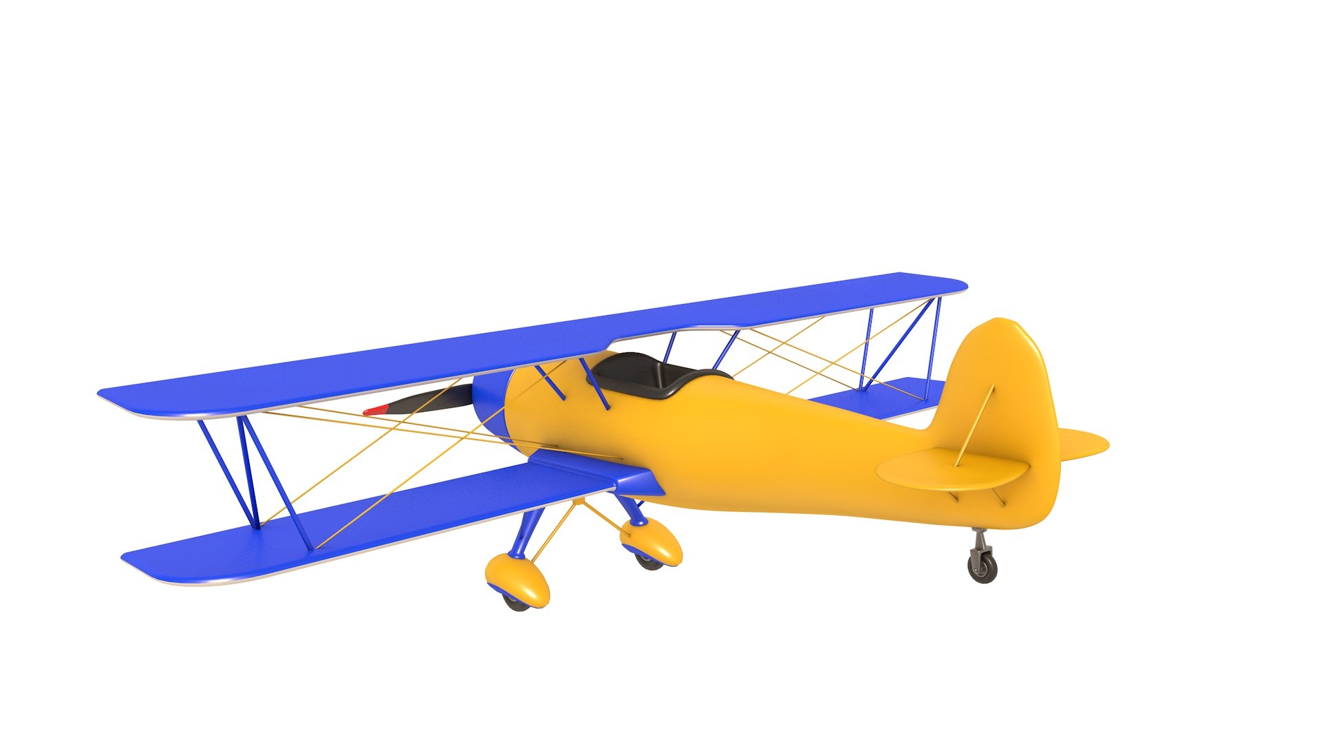 Biplane 3D Model - TurboSquid 2006116