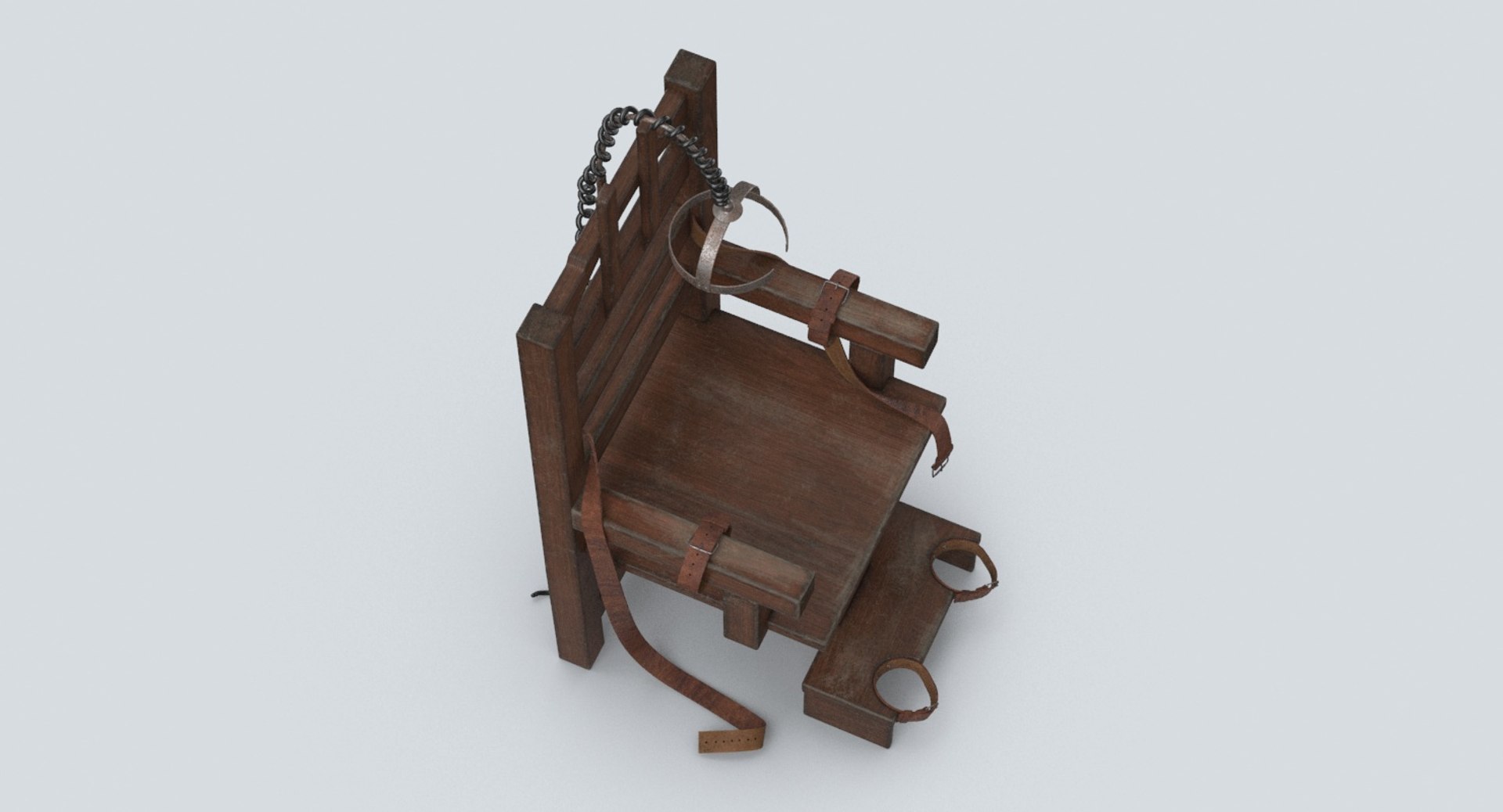 3D Electric-chair---loose-straps Model - TurboSquid 1149140
