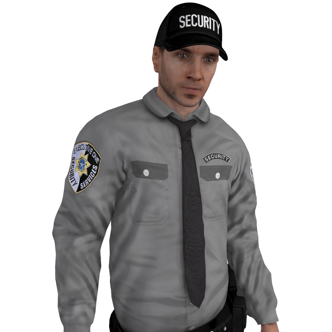3d Rigged Security 2 Model