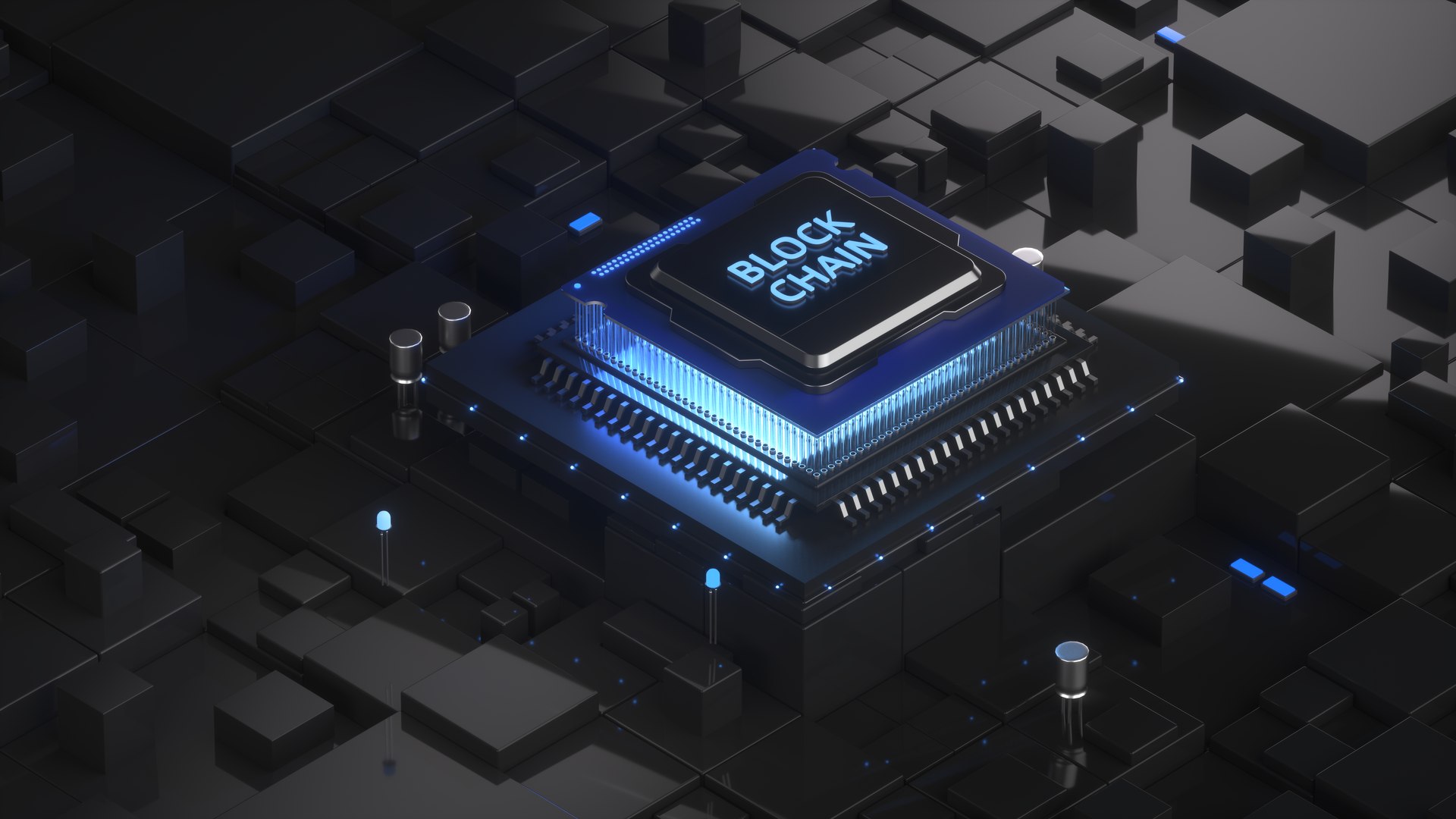 C4D Octane CPU Chip Core Capacitance Scifi Circuit Board 3 3D Model - TurboSquid 2140435