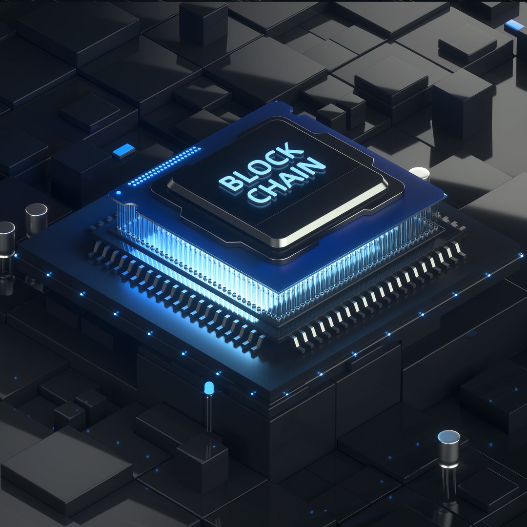 C4D Octane CPU Chip Core Capacitance Scifi Circuit Board 3 3D Model ...