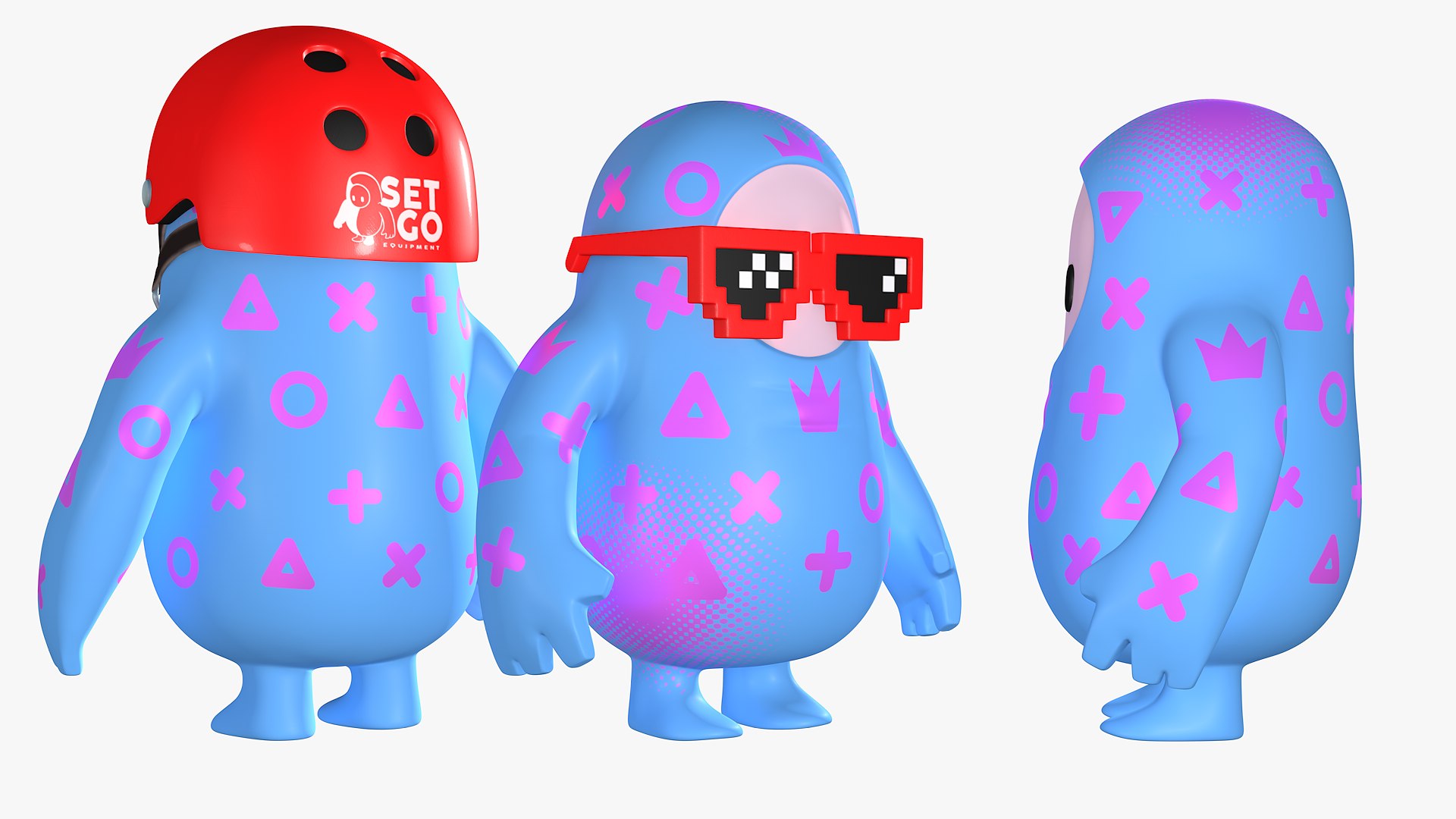 Fall Guys Game Character and Assets 8K 3D model - TurboSquid 1919197