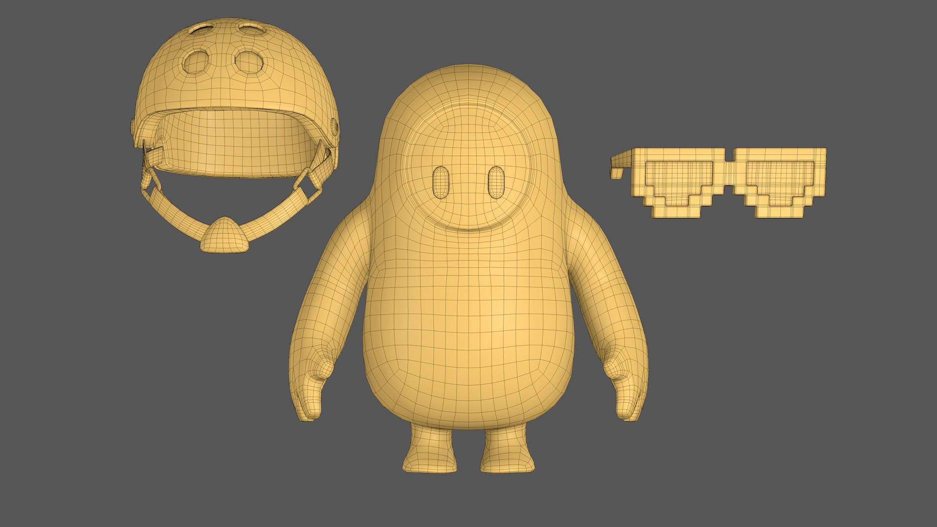 Fall Guys Game Character and Assets 8K 3D model - TurboSquid 1919197