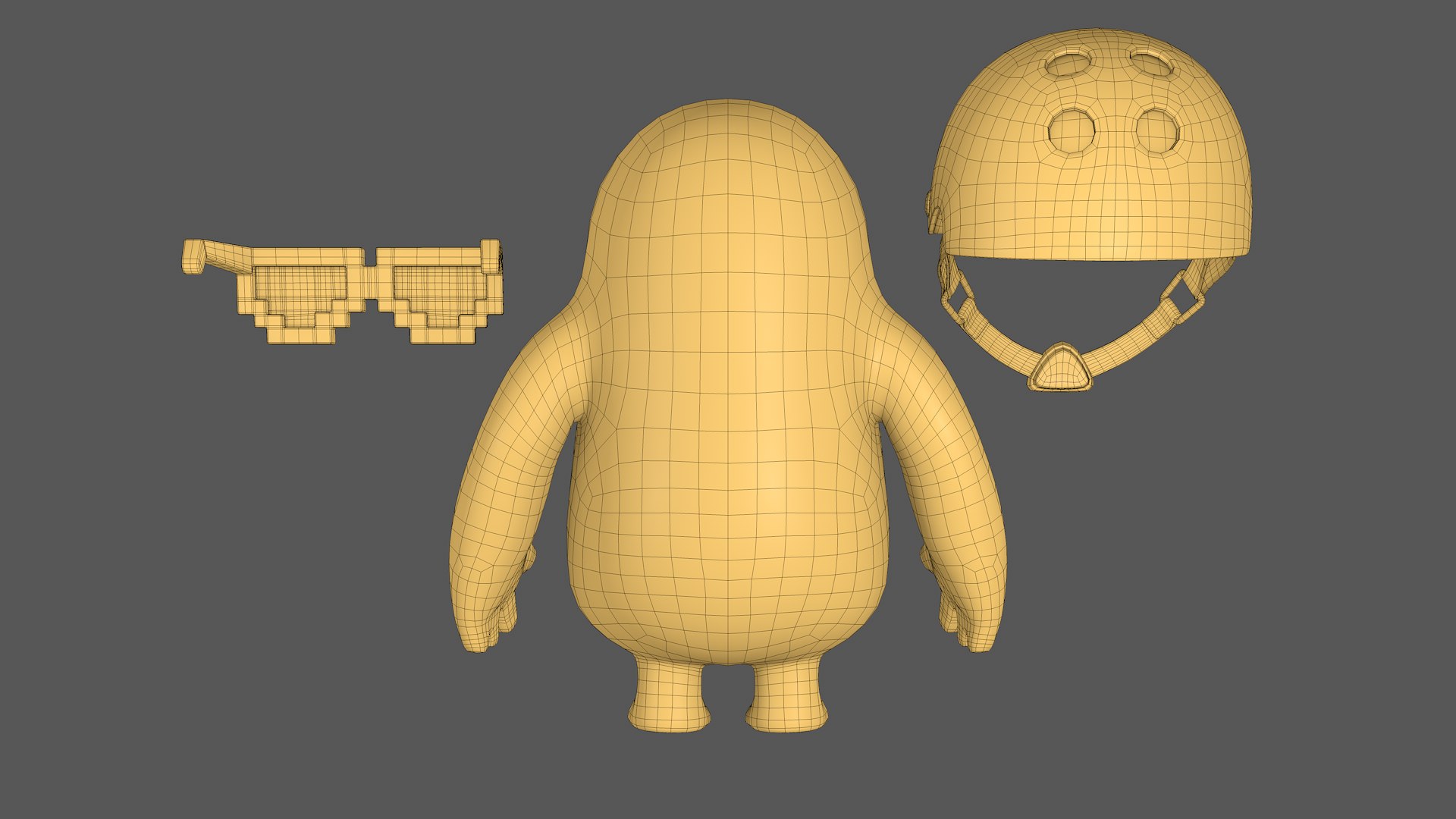 Fall Guys Game Character and Assets 8K 3D model - TurboSquid 1919197