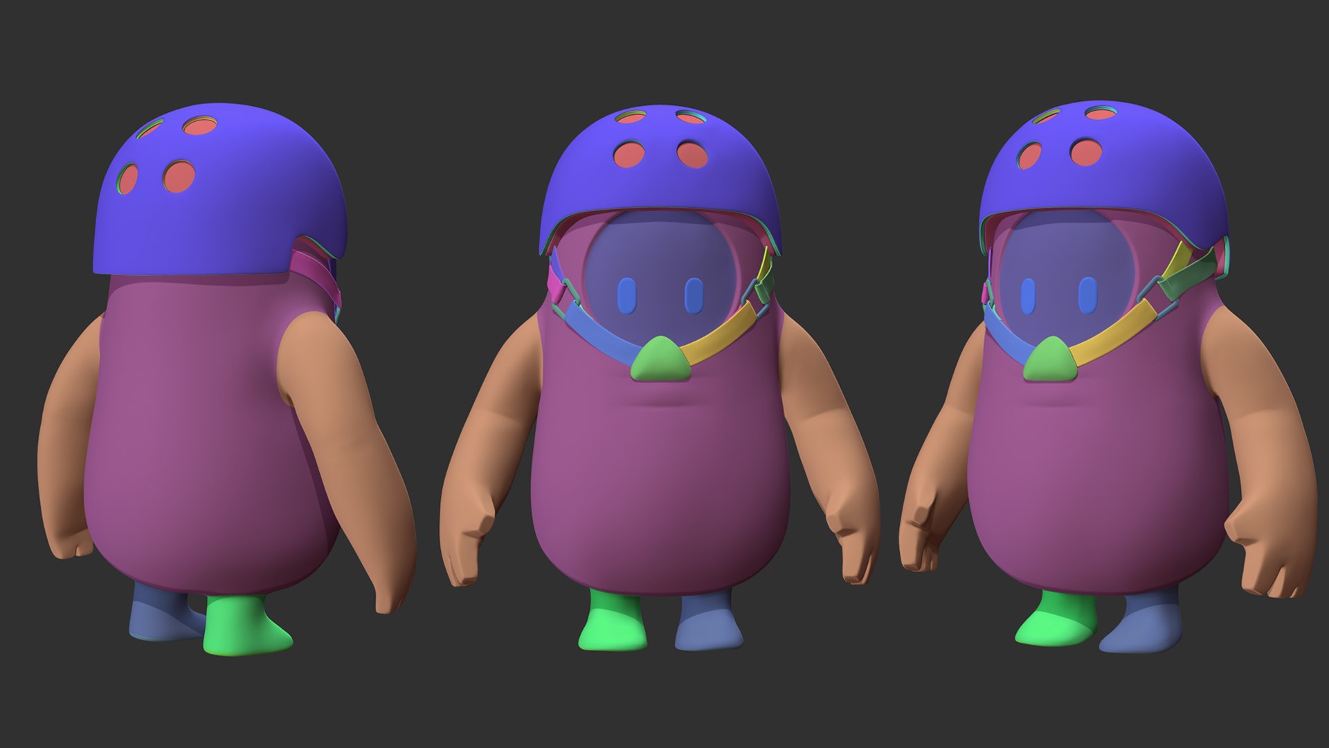 Fall Guys Game Character and Assets 8K 3D model - TurboSquid 1919197