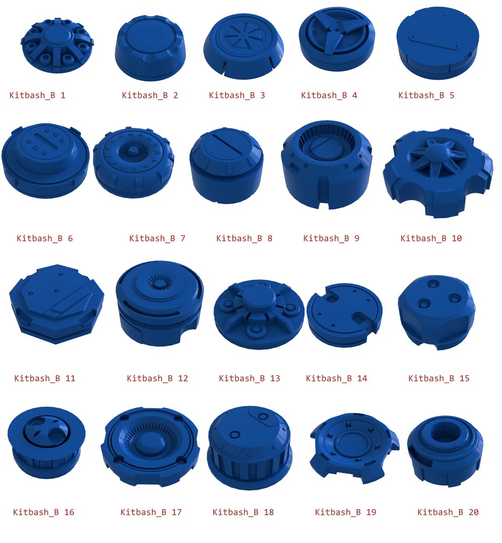 3D Kitbash Pack 150 PIECES - TurboSquid 2141643