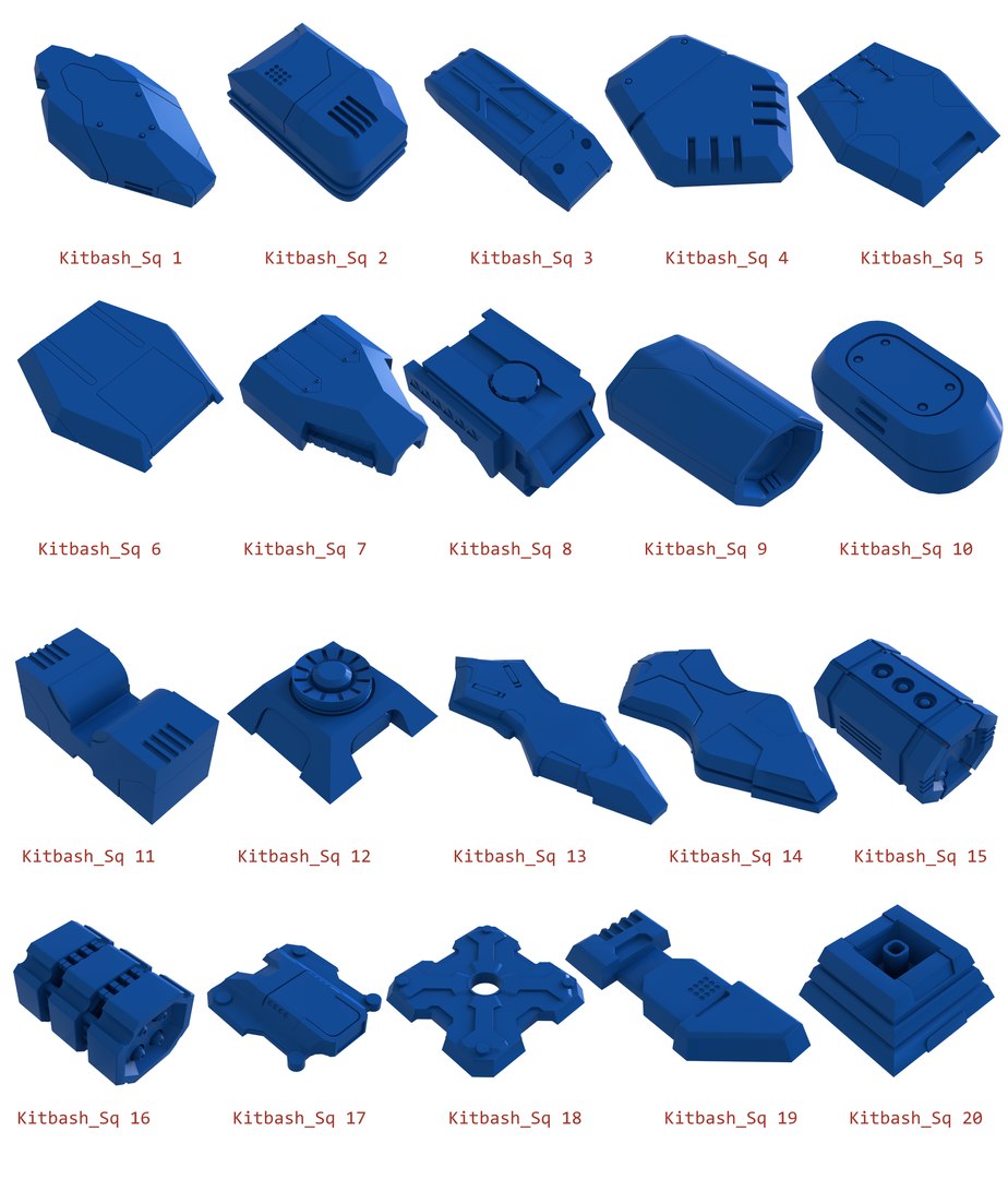 3D Kitbash Pack 150 PIECES - TurboSquid 2141643