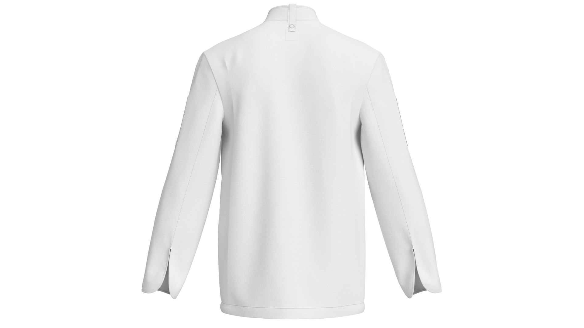 White Chef Jacket 3D Model - TurboSquid 2149443