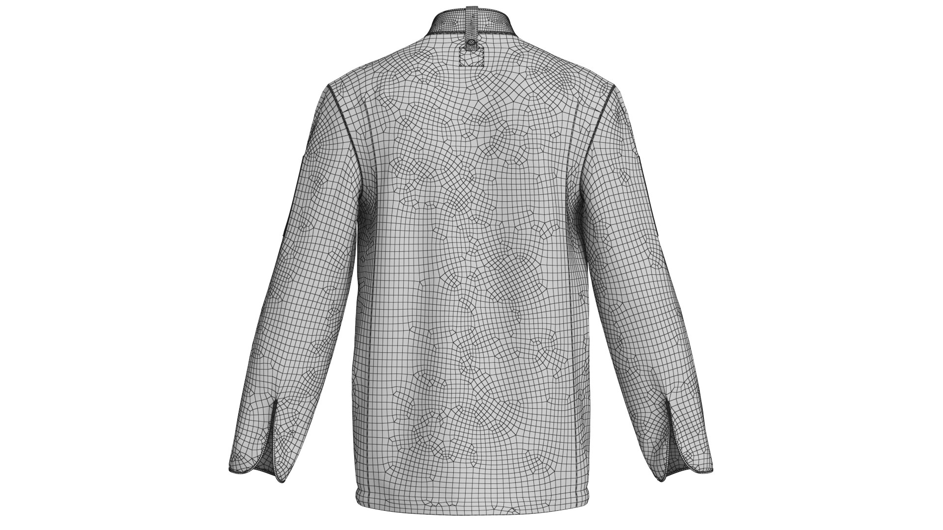 White Chef Jacket 3D Model - TurboSquid 2149443