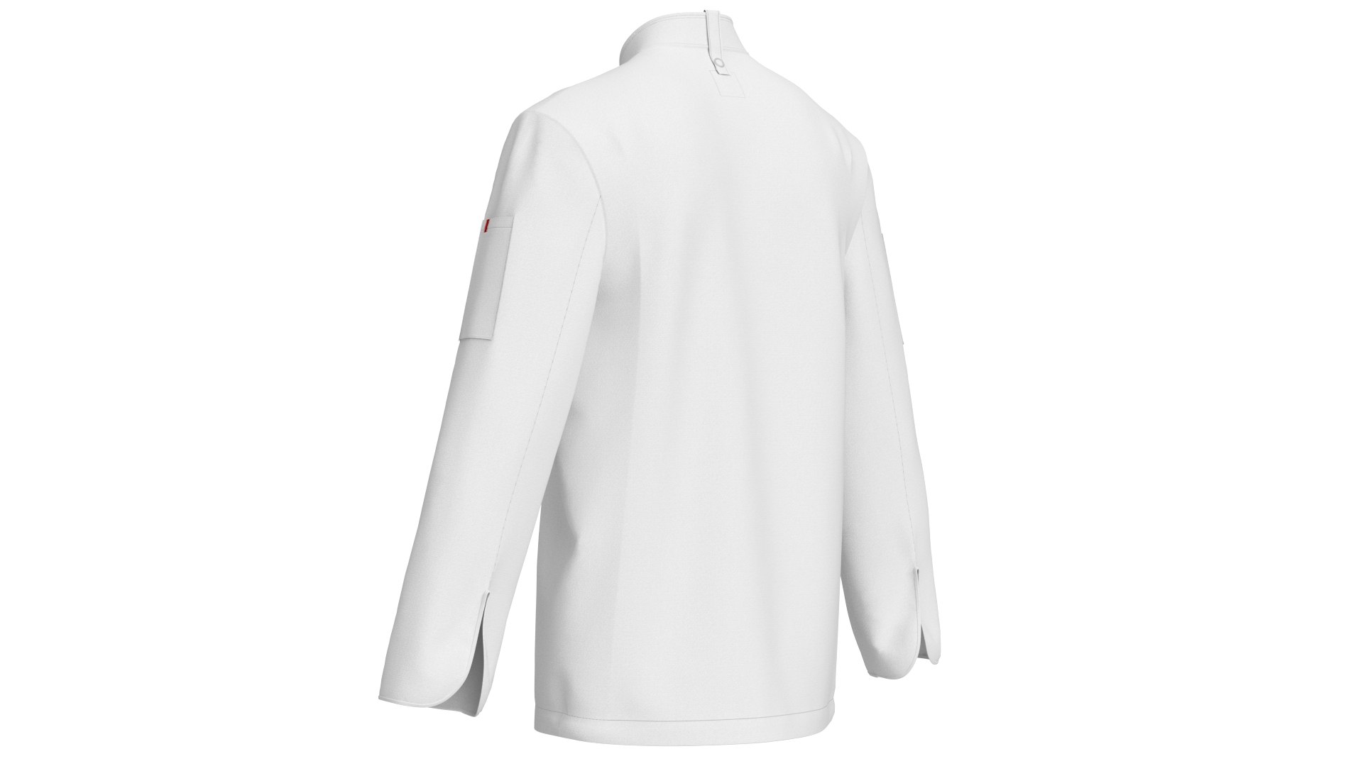 White Chef Jacket 3D Model - TurboSquid 2149443