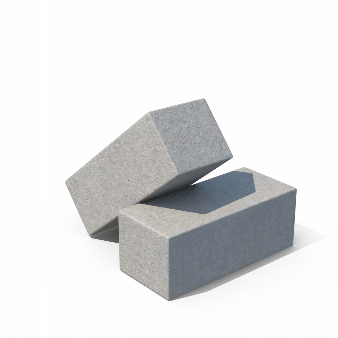 Concrete Blocks 3D Model - TurboSquid 2204089