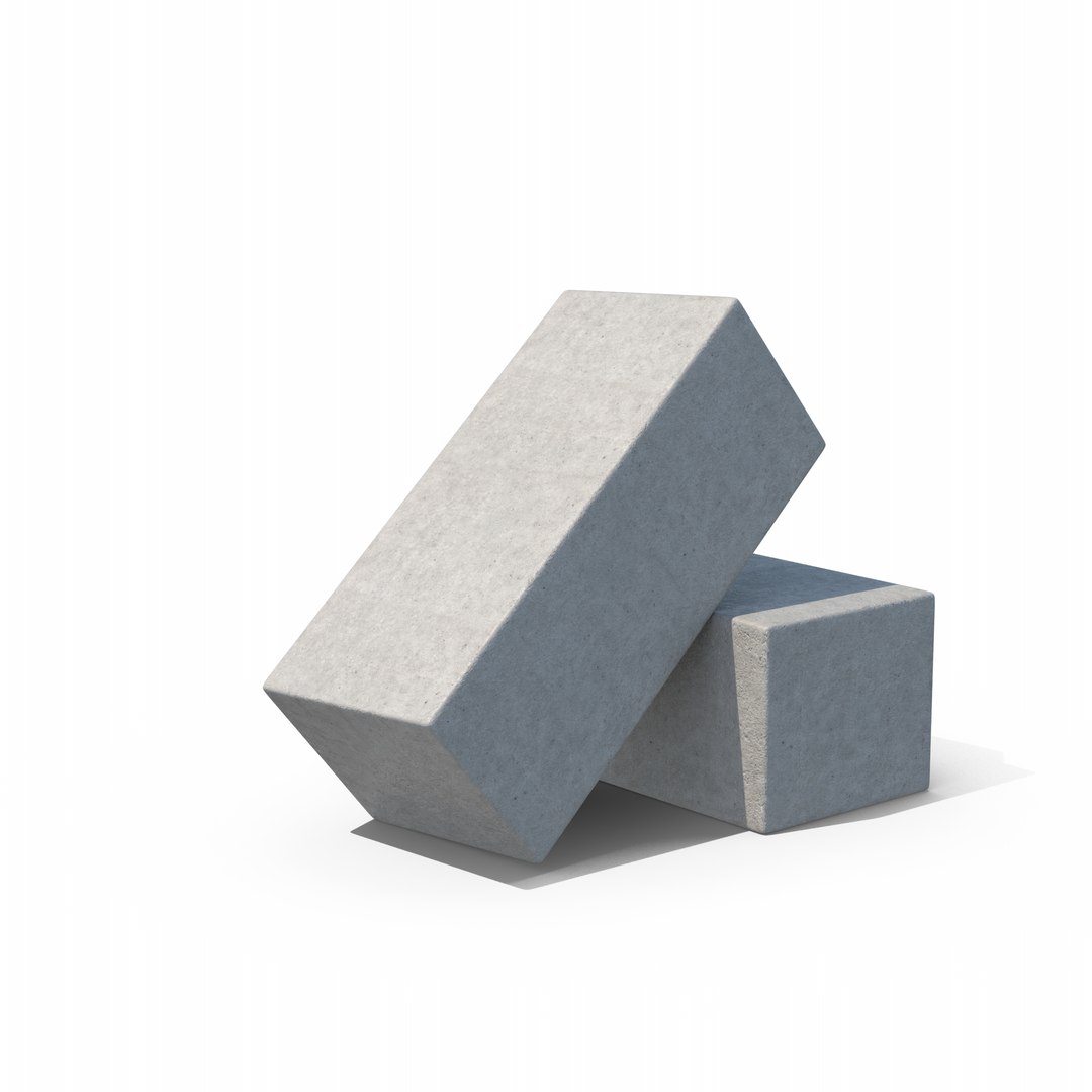 Concrete Blocks 3D Model - TurboSquid 2204089
