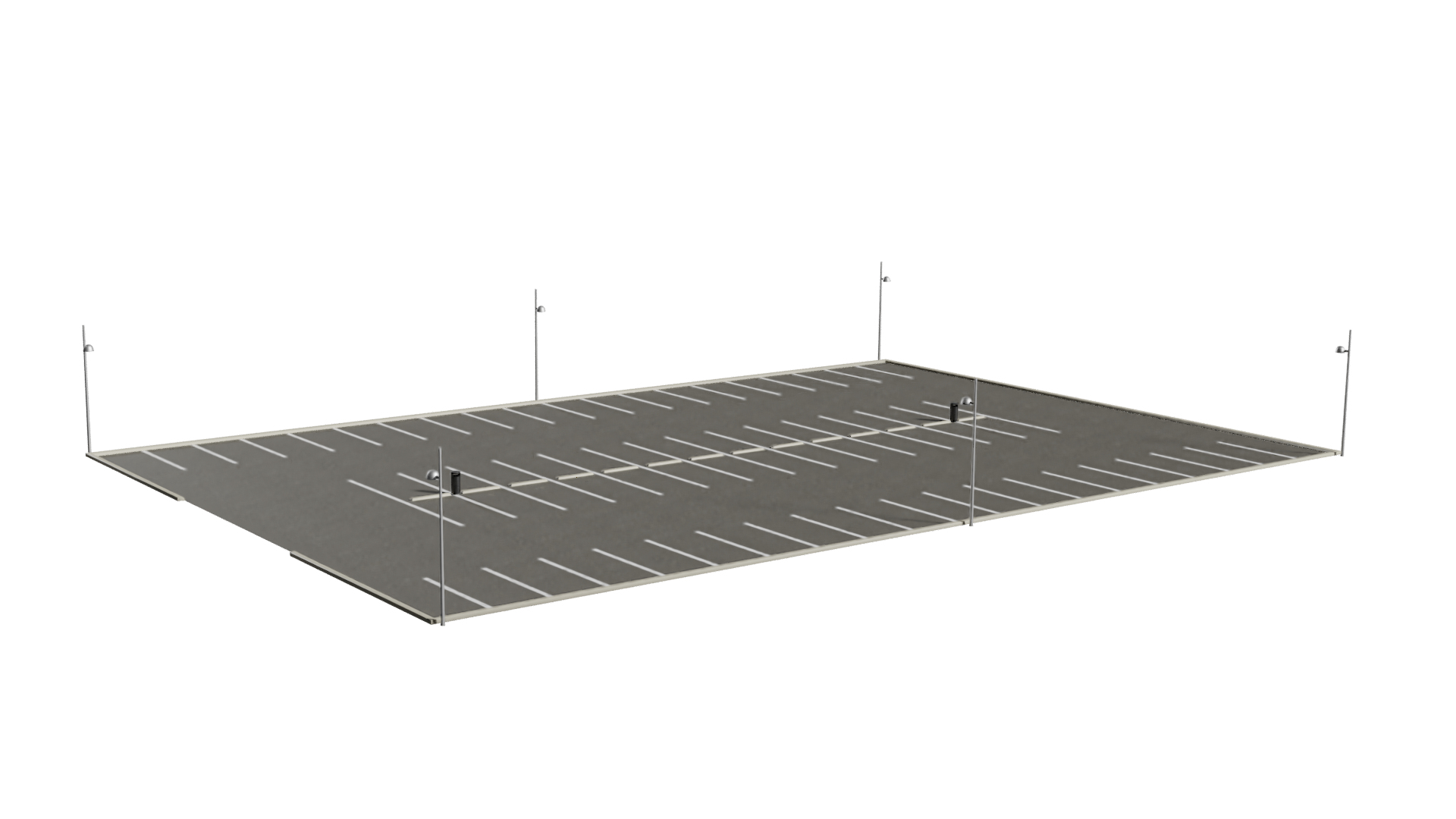 Empty Parking Lot 3D Model - TurboSquid 2000843