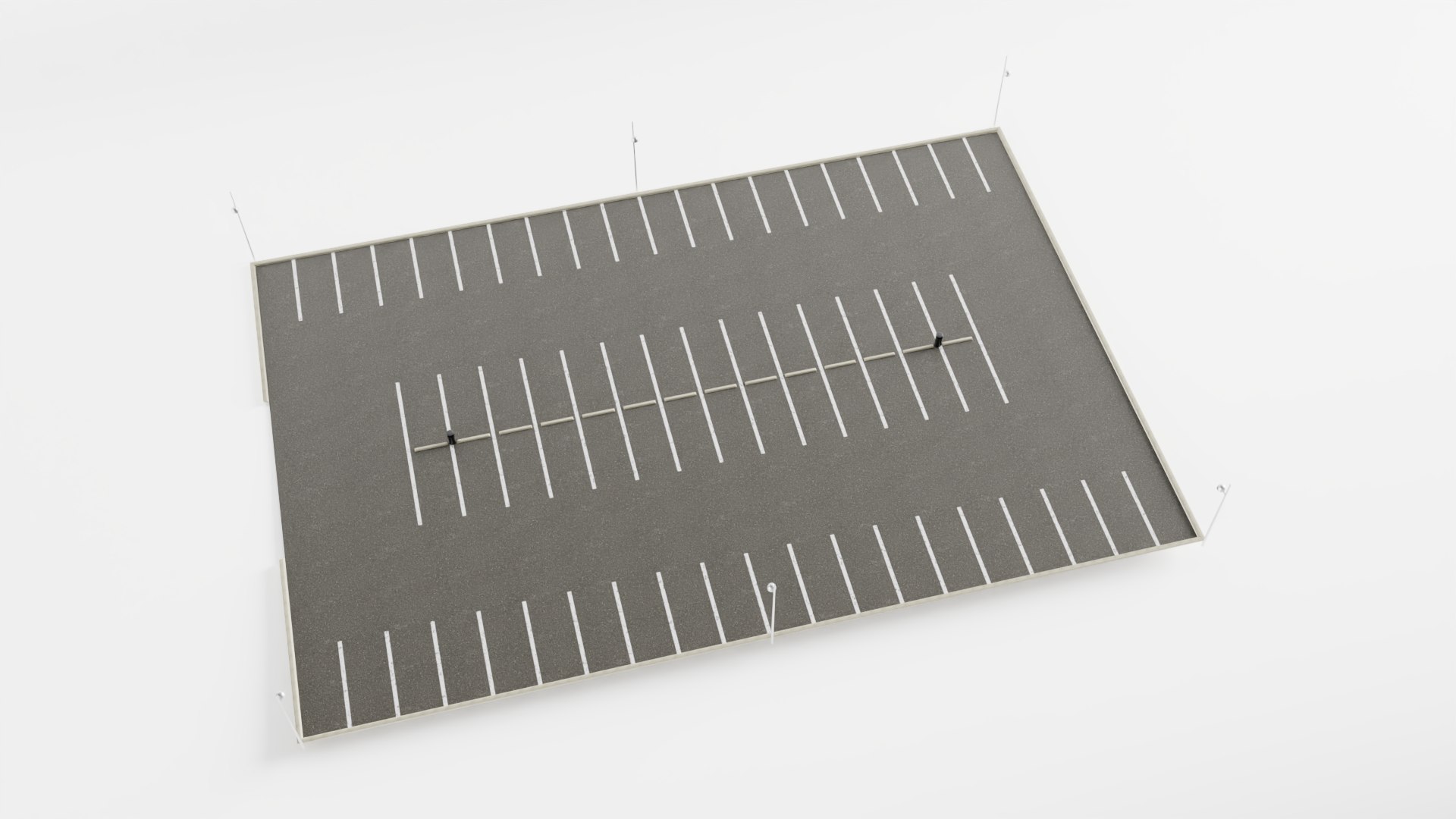 Empty Parking Lot 3D Model - TurboSquid 2000843