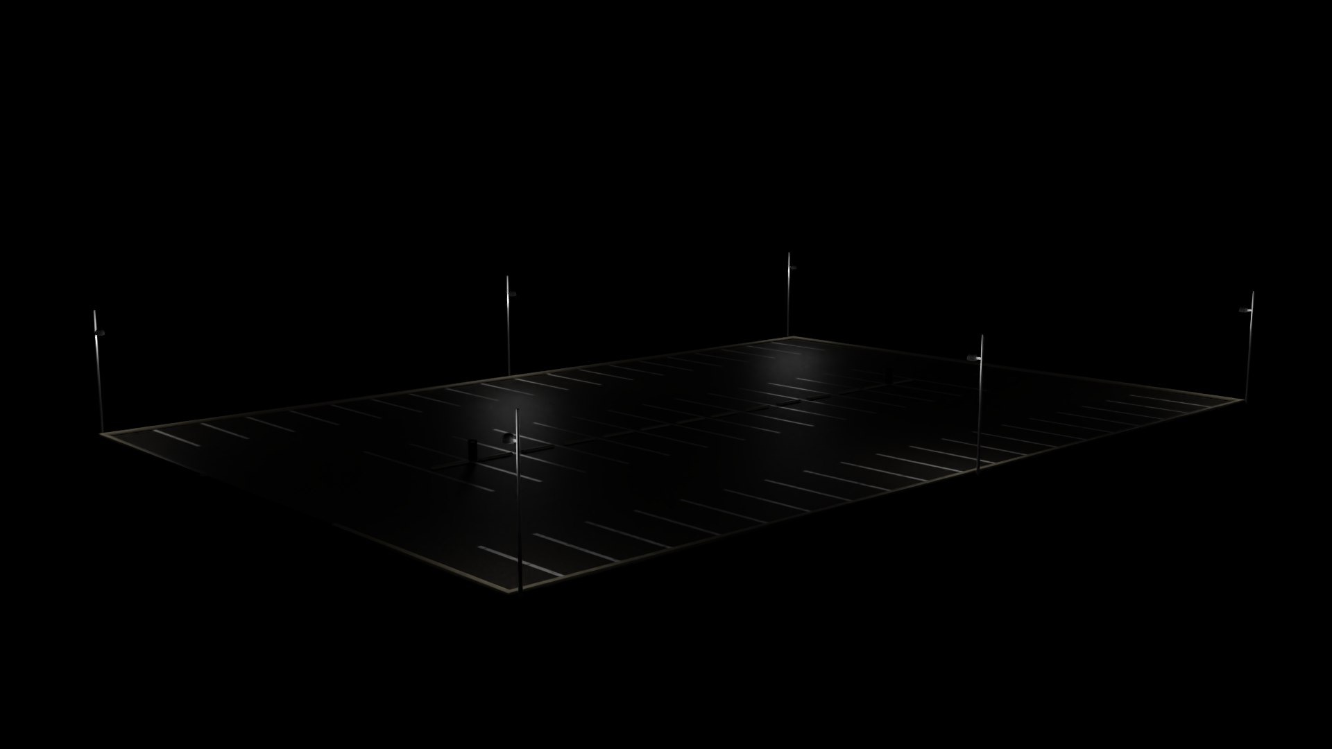 Empty Parking Lot 3D Model - TurboSquid 2000843