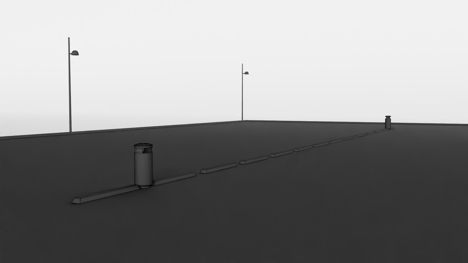 Empty Parking Lot 3D Model - TurboSquid 2000843