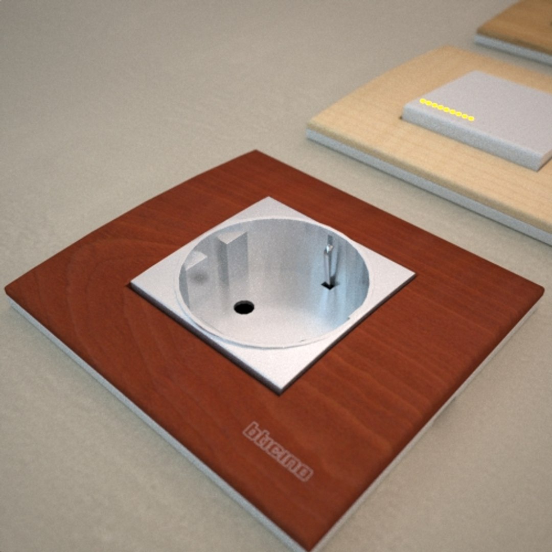 3d Model Bticino Light Tech Series