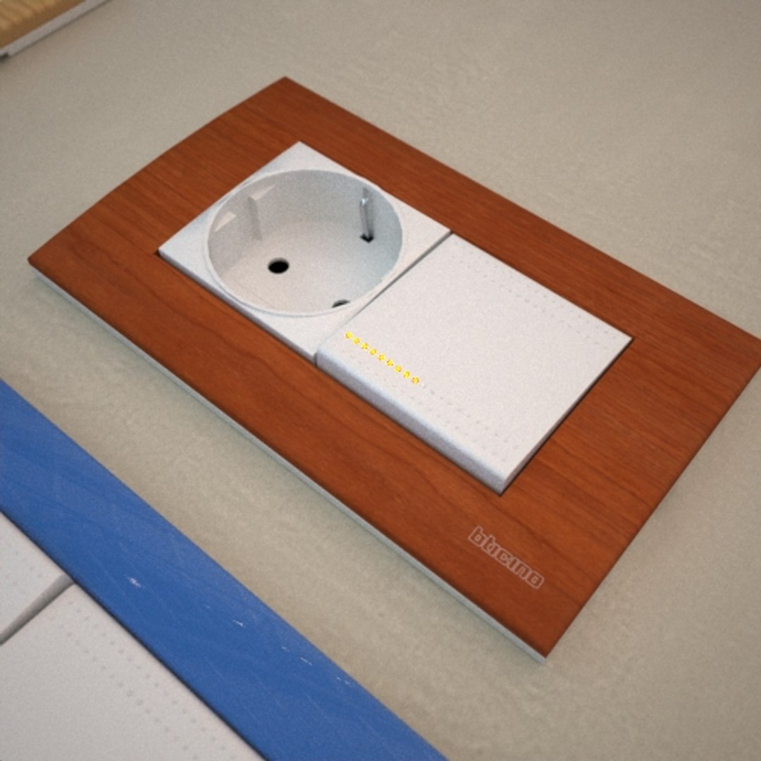 3d Model Bticino Light Tech Series