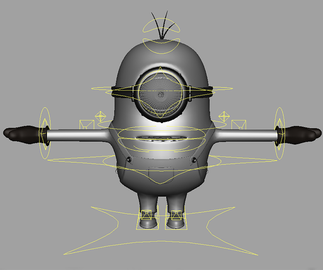 3d minion rigged model