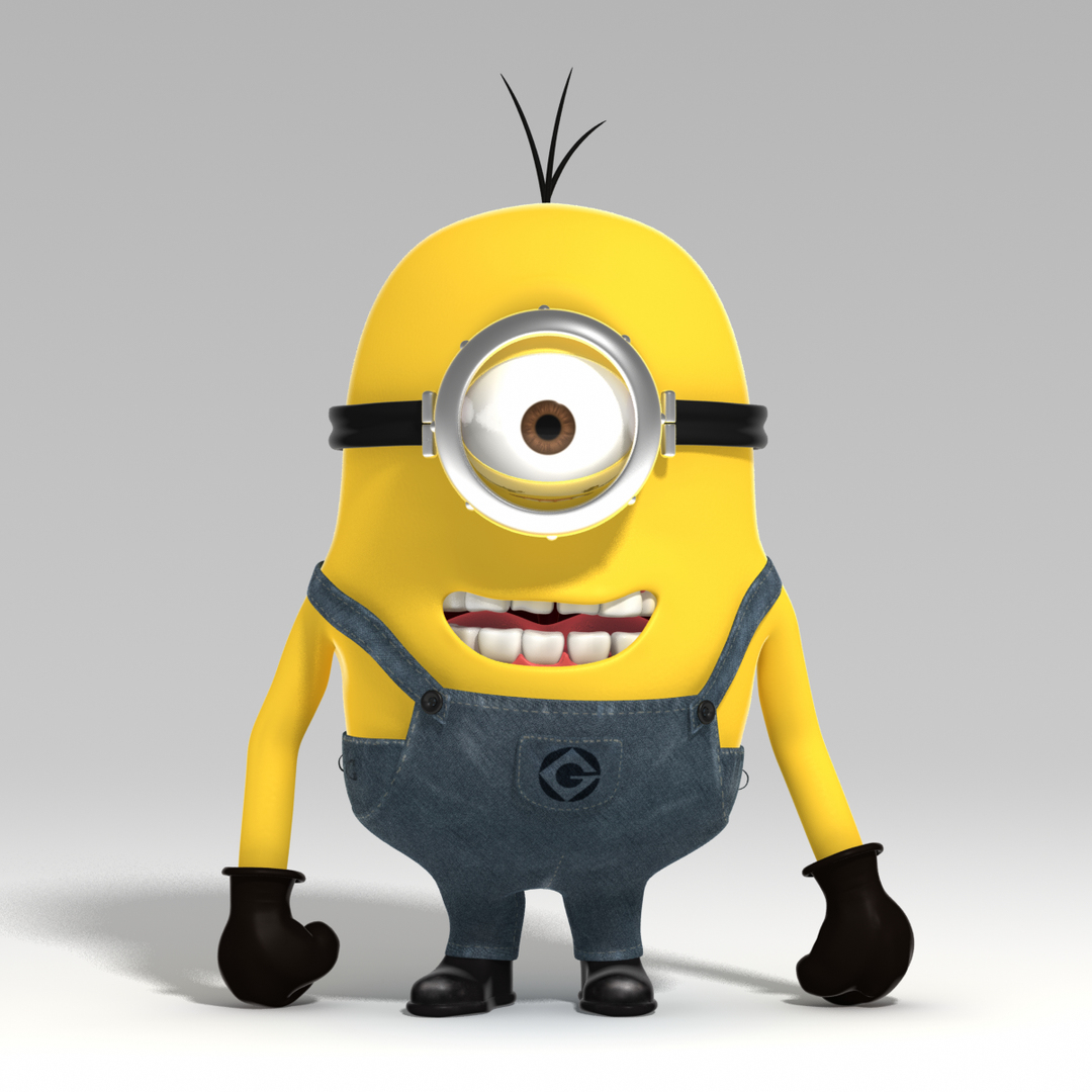 3d Minion Rigged Model