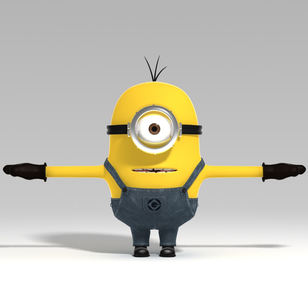 3d Minion Rigged Model