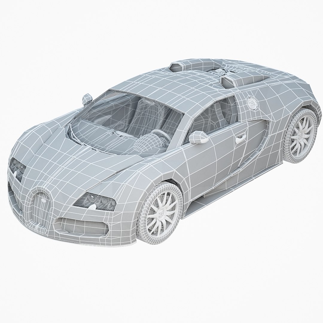 3d Bugatti Veyron Sport Luxury Model