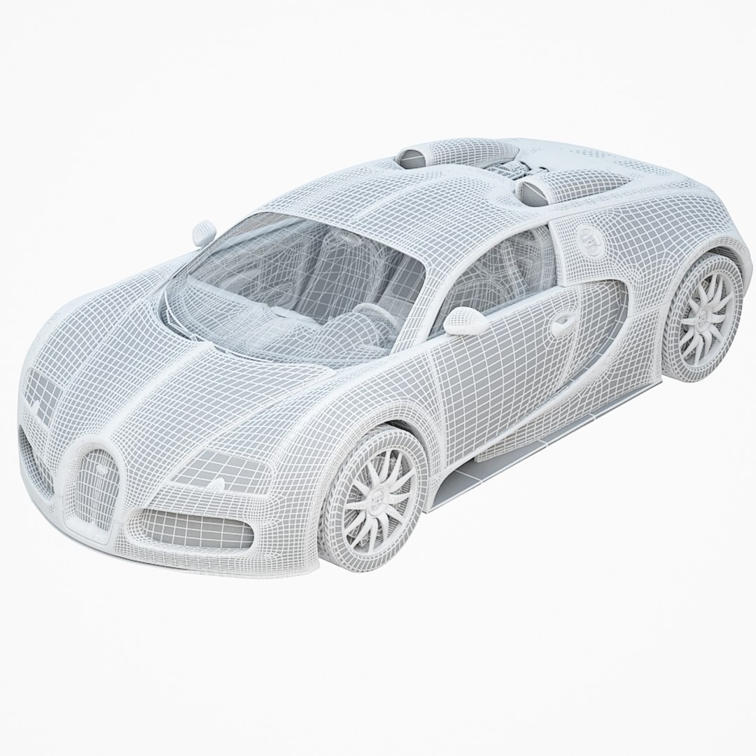3d Bugatti Veyron Sport Luxury Model