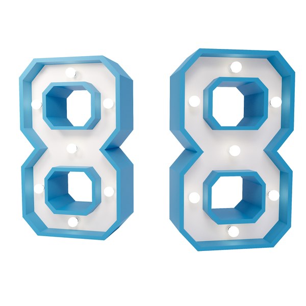 Marquee number eight led glow sign 3dmodel 3D 모델 - TurboSquid 1973254
