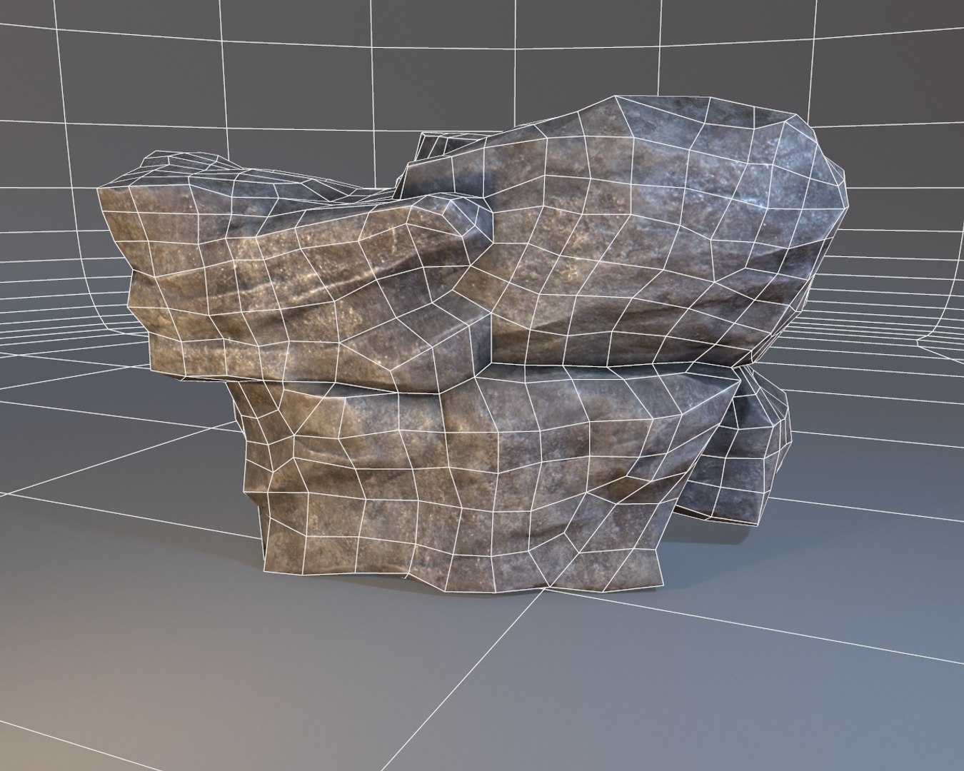3d model ready rock pile