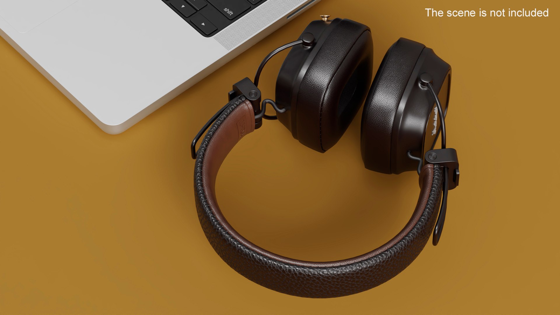 3D Model Marshall Headphones Brown Rigged - TurboSquid 2217485