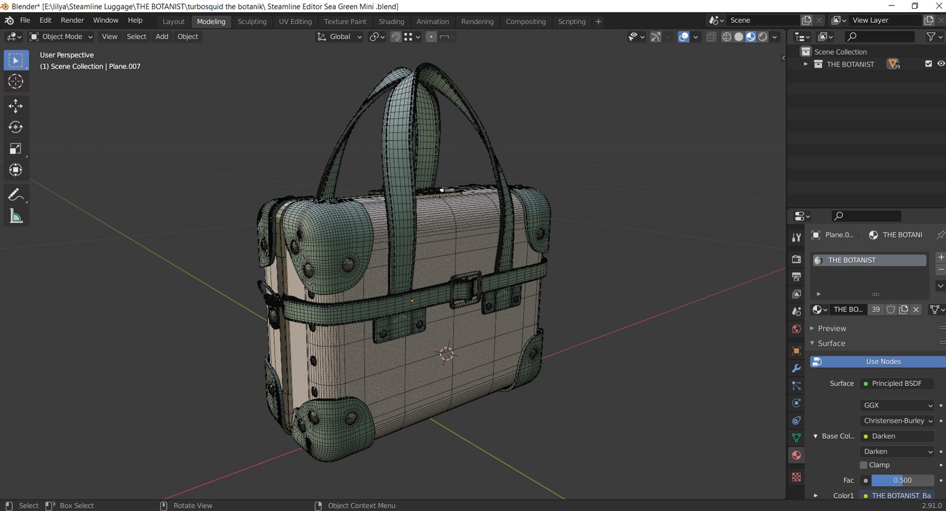 3D Steamline Editor Sea Green Mini model - TurboSquid 2044979