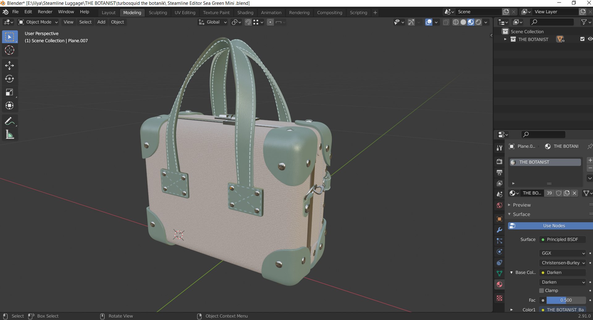 3D Steamline Editor Sea Green Mini model - TurboSquid 2044979