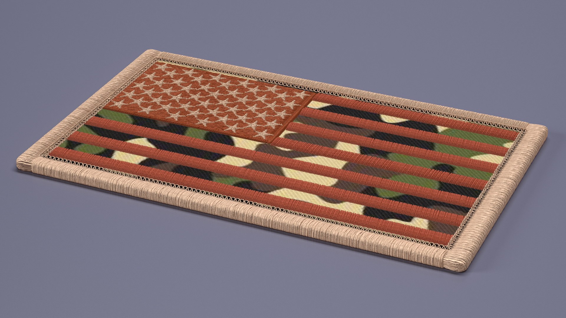 3D USA Desert Flag Patch - TurboSquid 2202050